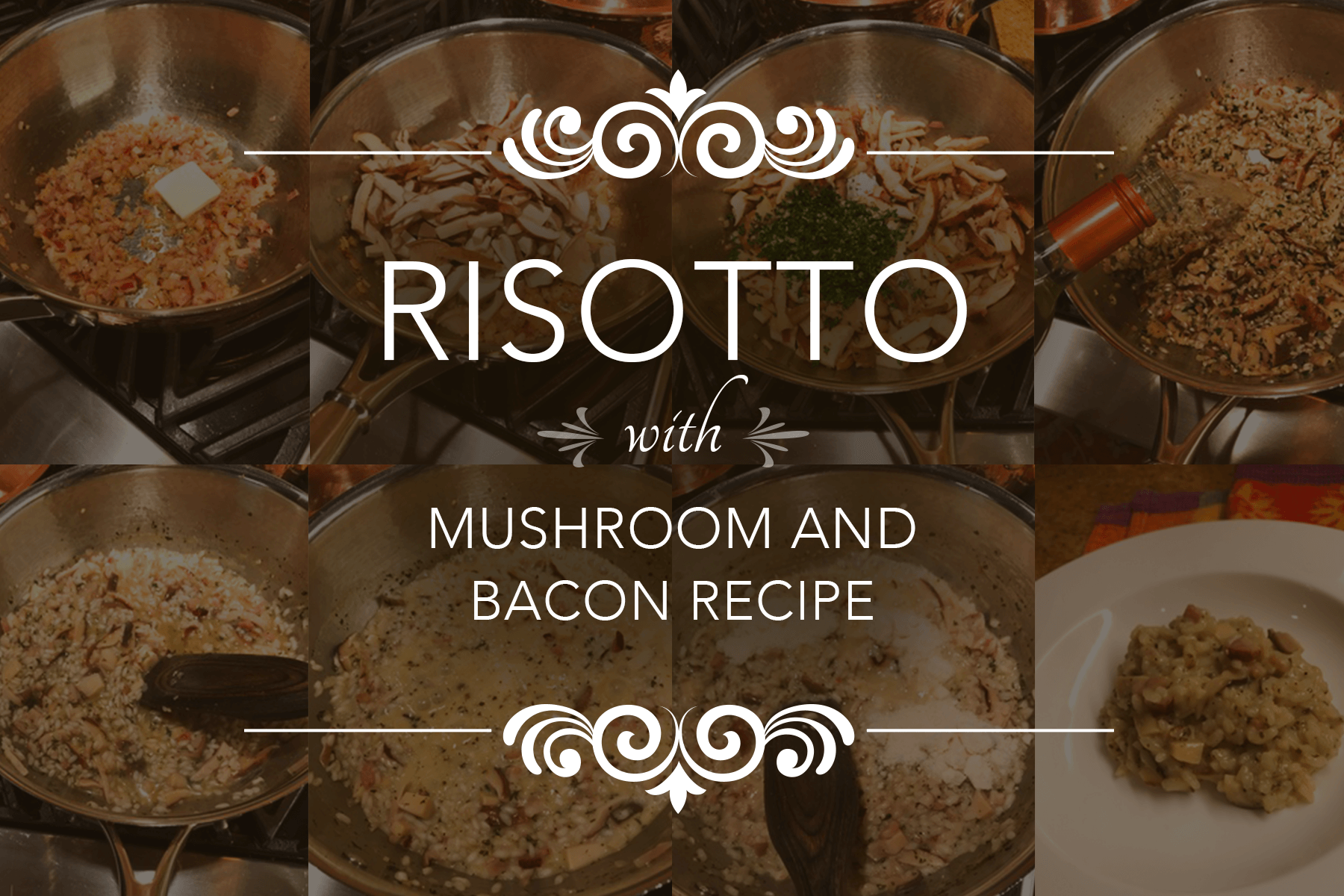 Russuliddu Malu - Risotto with Mushroom and Bacon Recipe - Nick ...